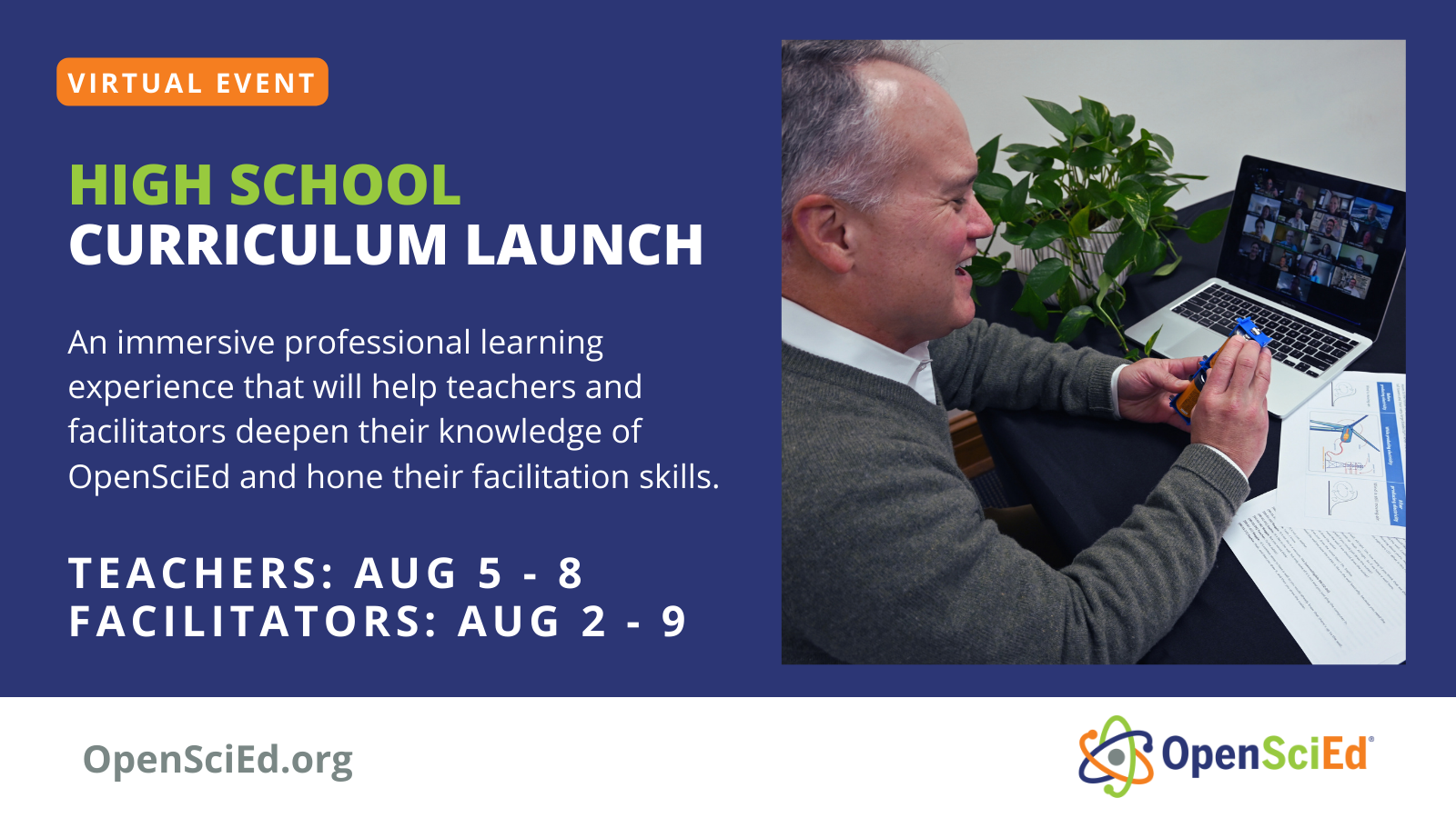 OpenSciEd High School Curriculum Launch (Virtual) - OpenSciEd