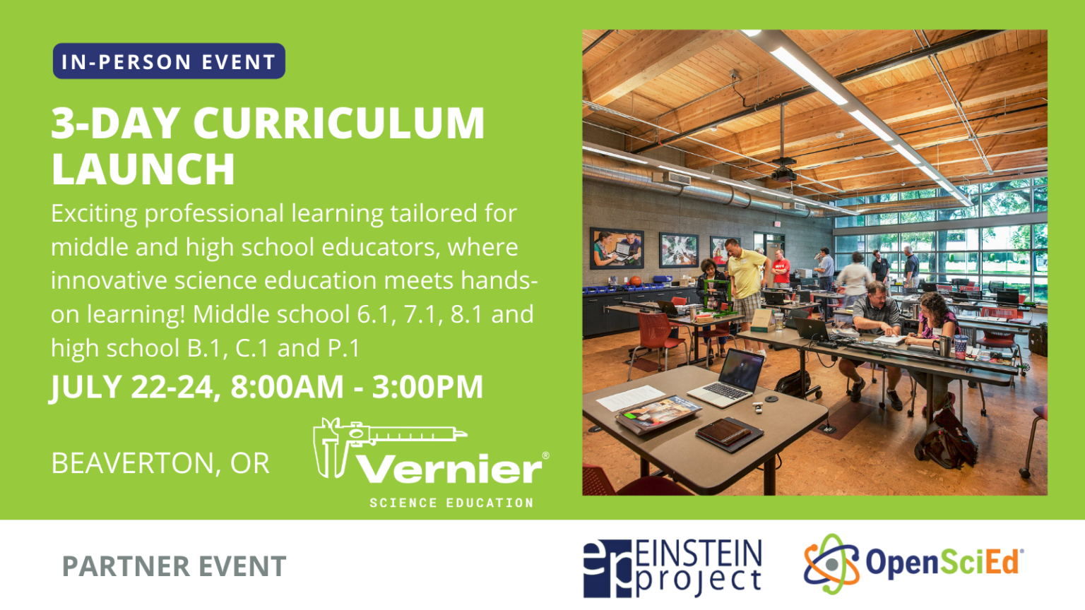 PARTNER EVENT: 3-Day Curriculum Launch - OpenSciEd